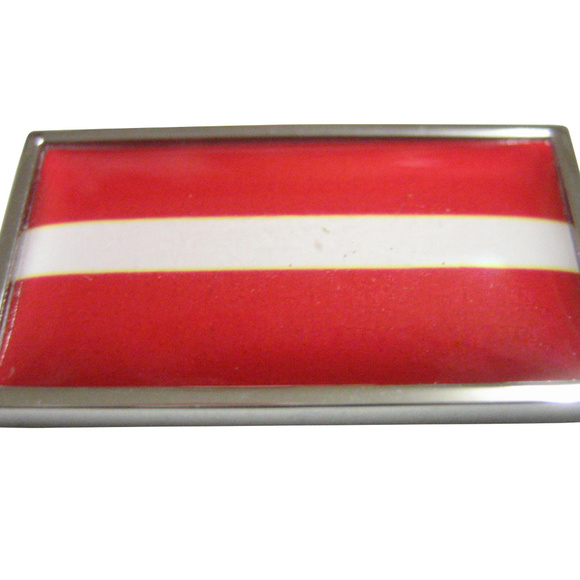 Kiola Designs | Other | Thin Bordered Latvia Flag Magnet | Poshmark